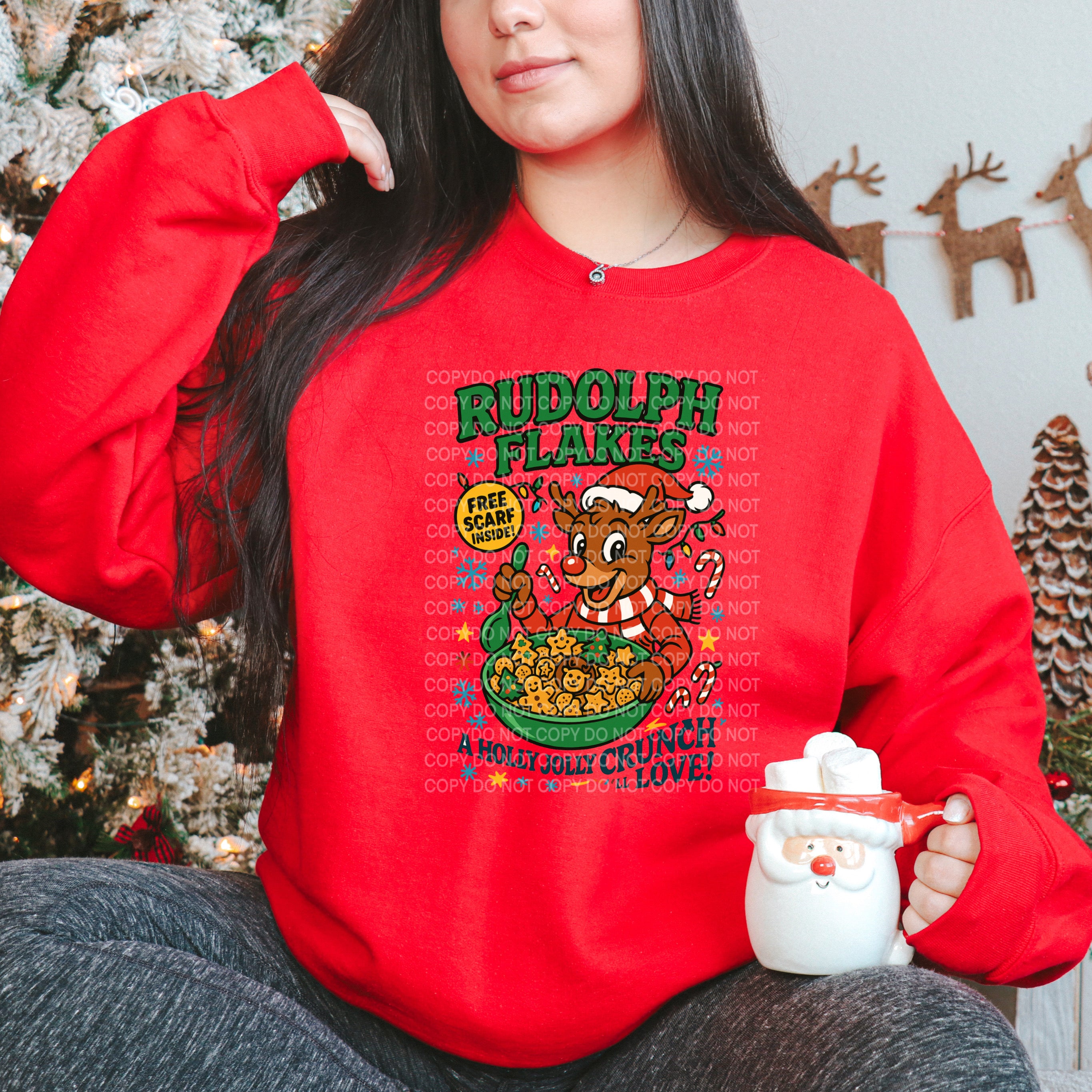 Rudolf Flakes – Plaid Panther DTF Transfers