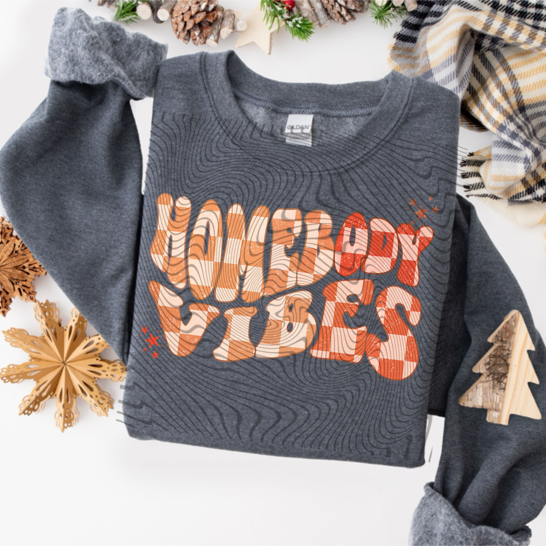 Homebody Vibes – Plaid Panther DTF Transfers