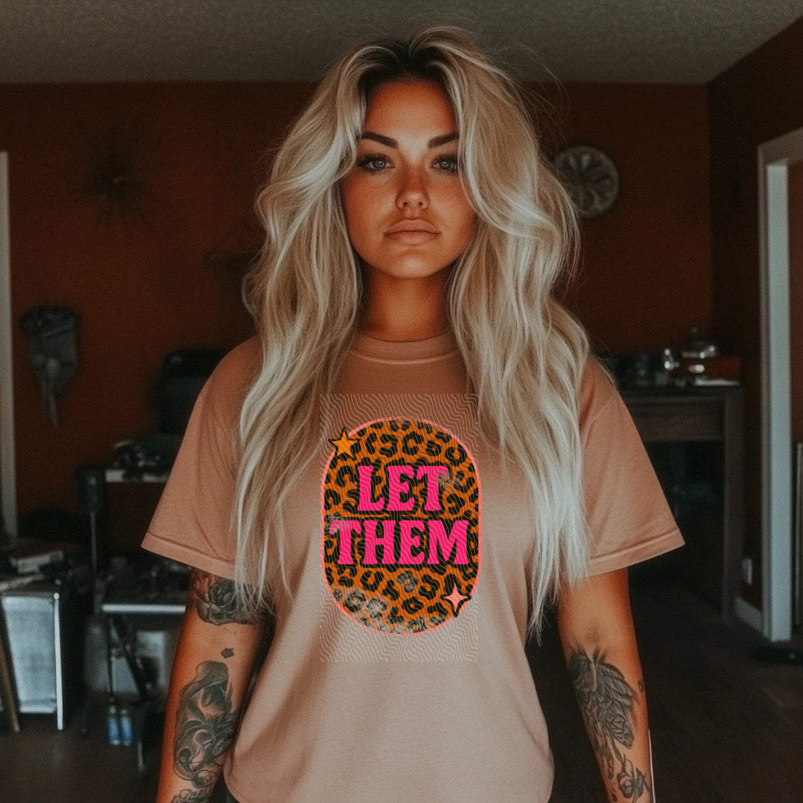 Let Them – Plaid Panther DTF Transfers