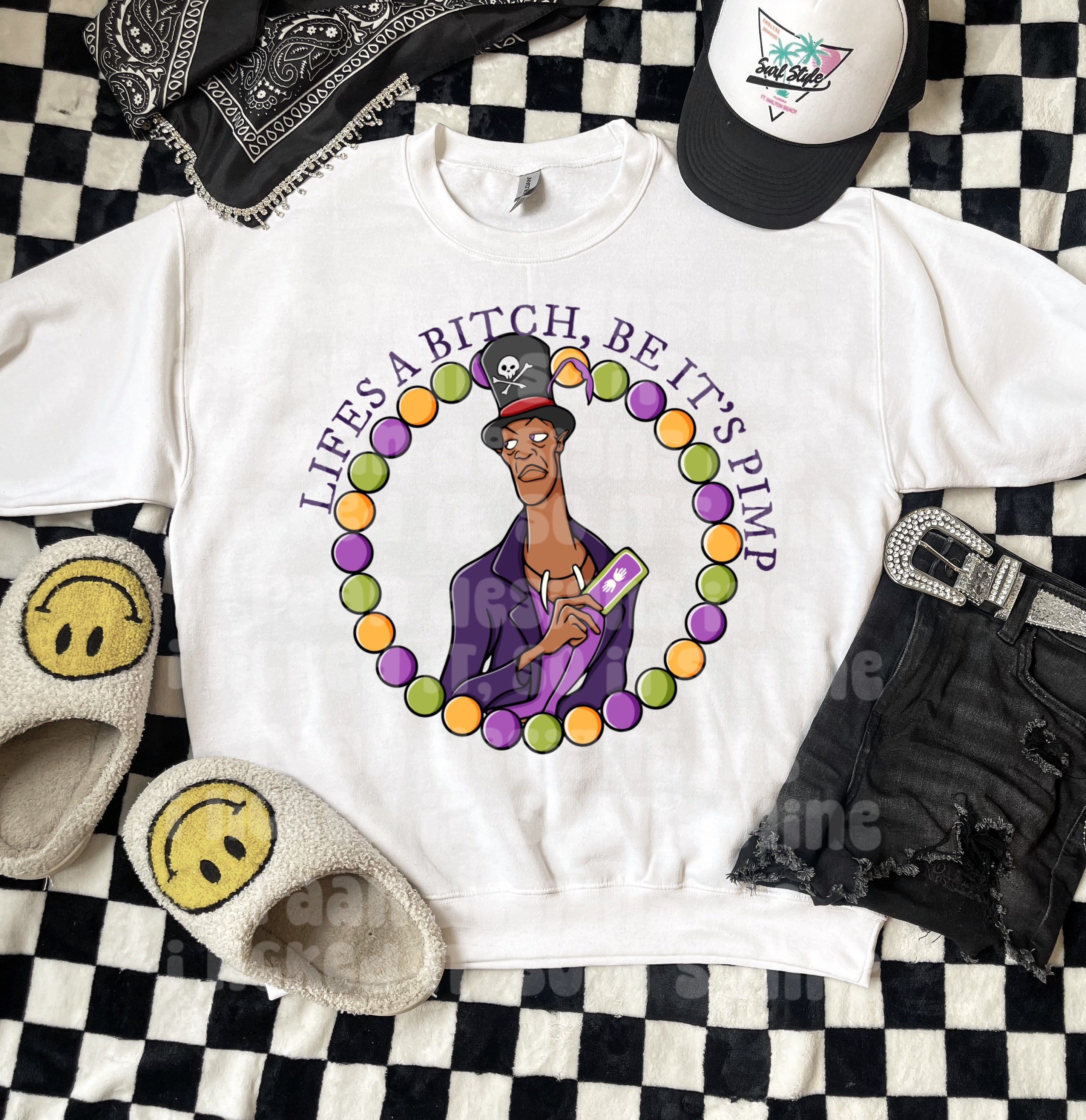 Lifes A B*tch – Plaid Panther DTF Transfers