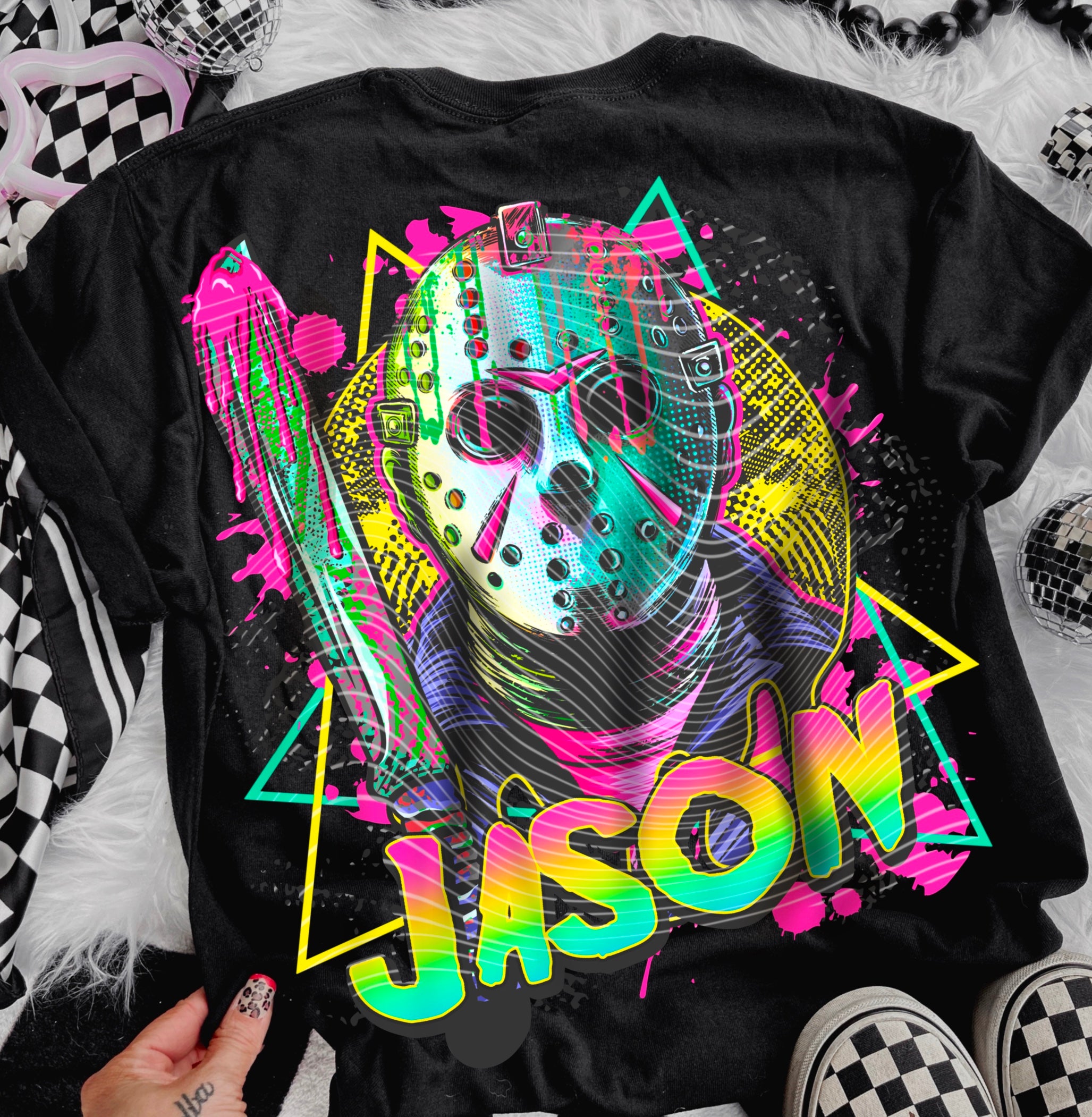 Neon Jason – Plaid Panther DTF Transfers