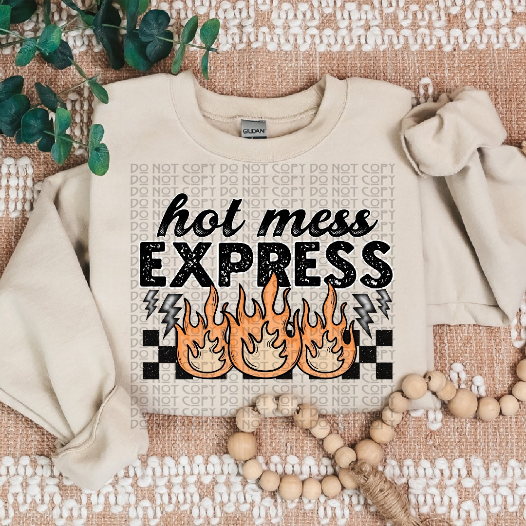 Hot Mess Express – Plaid Panther DTF Transfers