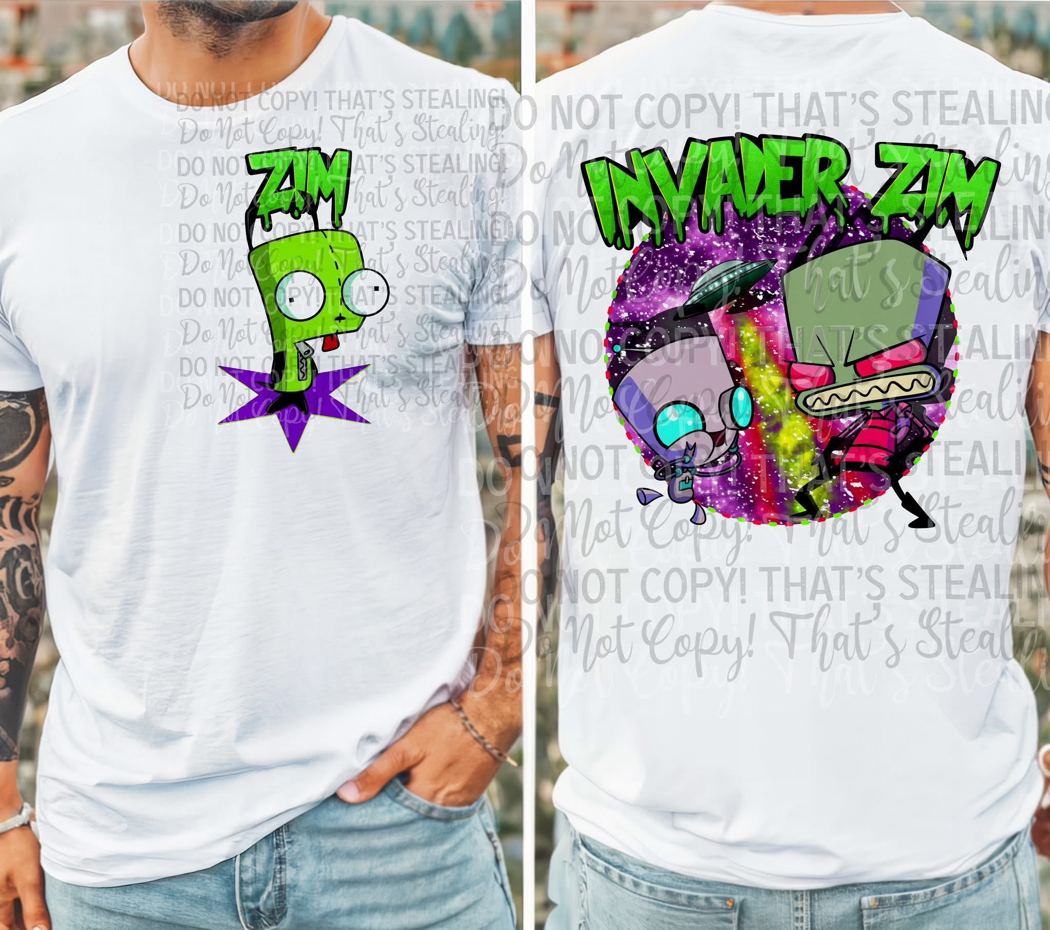 Invader Z – Plaid Panther DTF Transfers