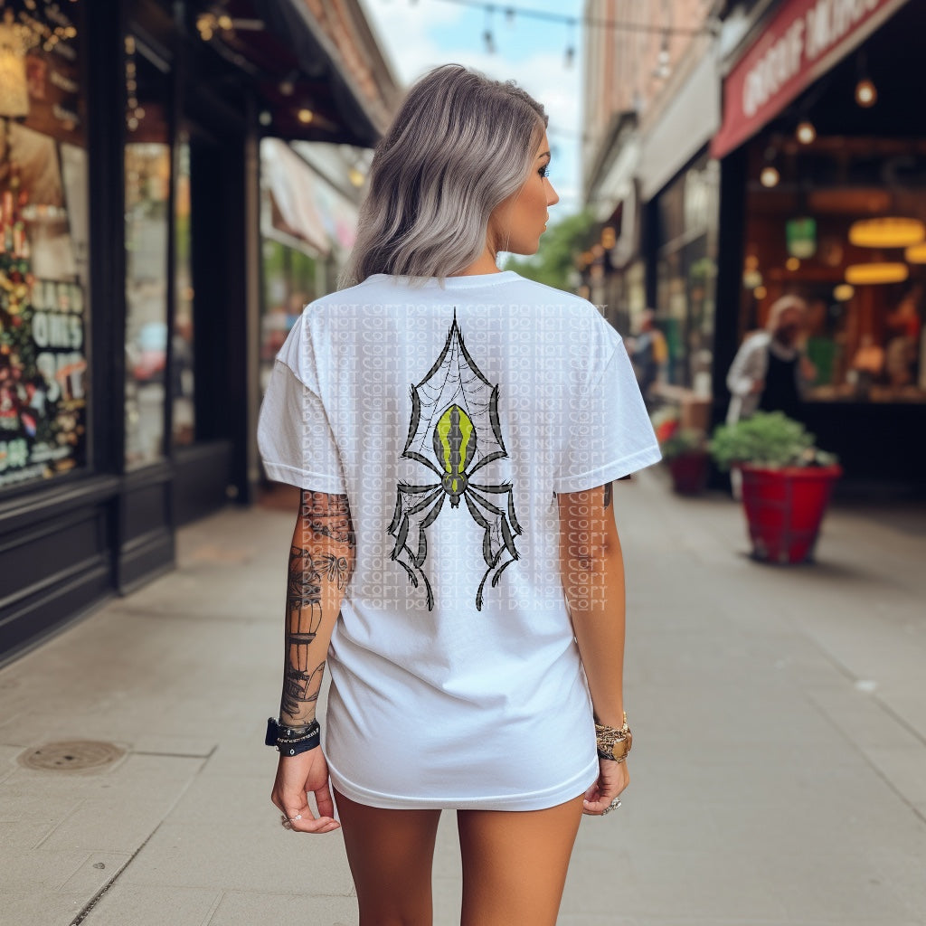 Spider Spine – Plaid Panther DTF Transfers