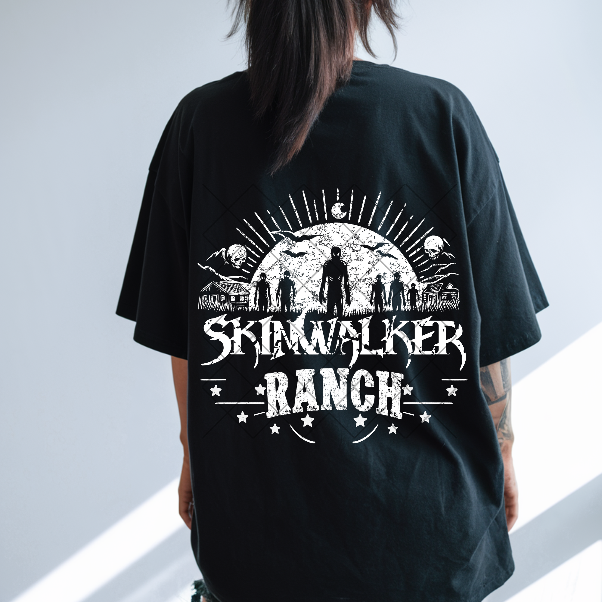 Skinwalker - White Font – Plaid Panther DTF Transfers