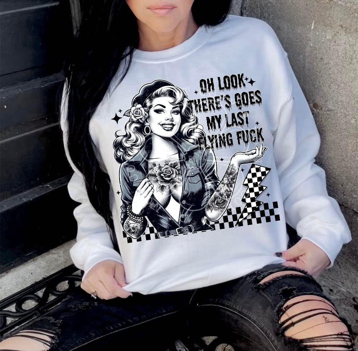 My Last Flying Fuck – Plaid Panther DTF Transfers