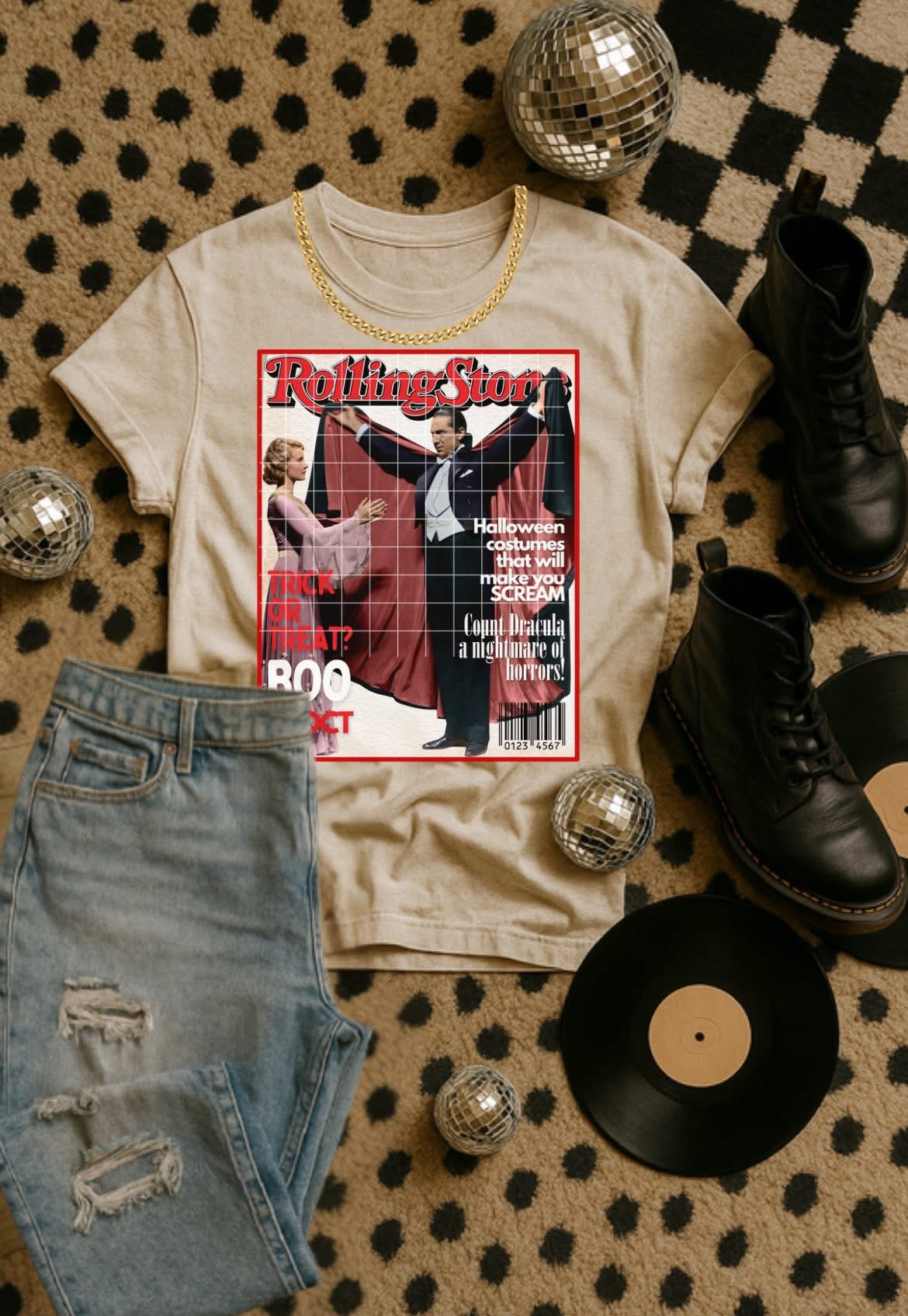 Rolling Stone Vampire – Plaid Panther DTF Transfers