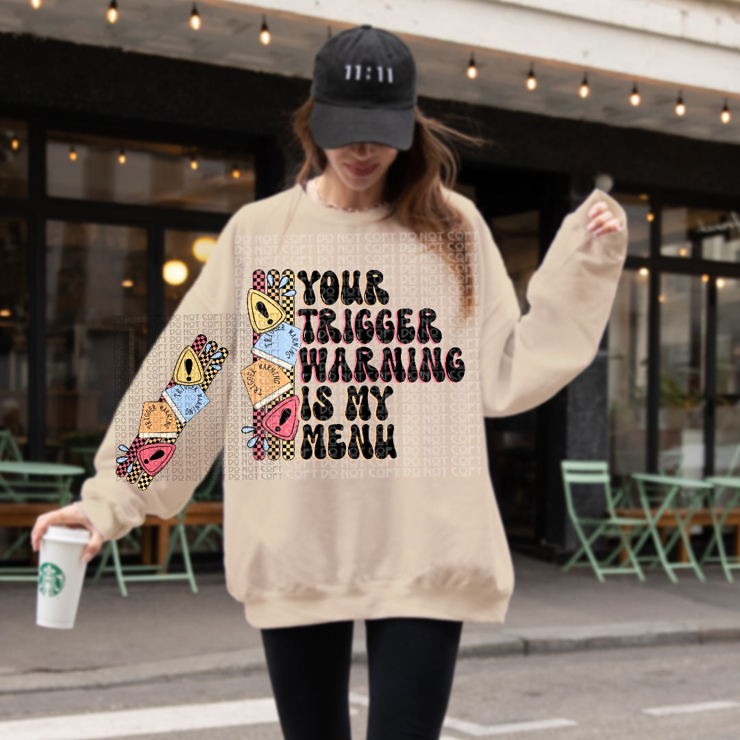 Your Trigger Warning – Plaid Panther DTF Transfers