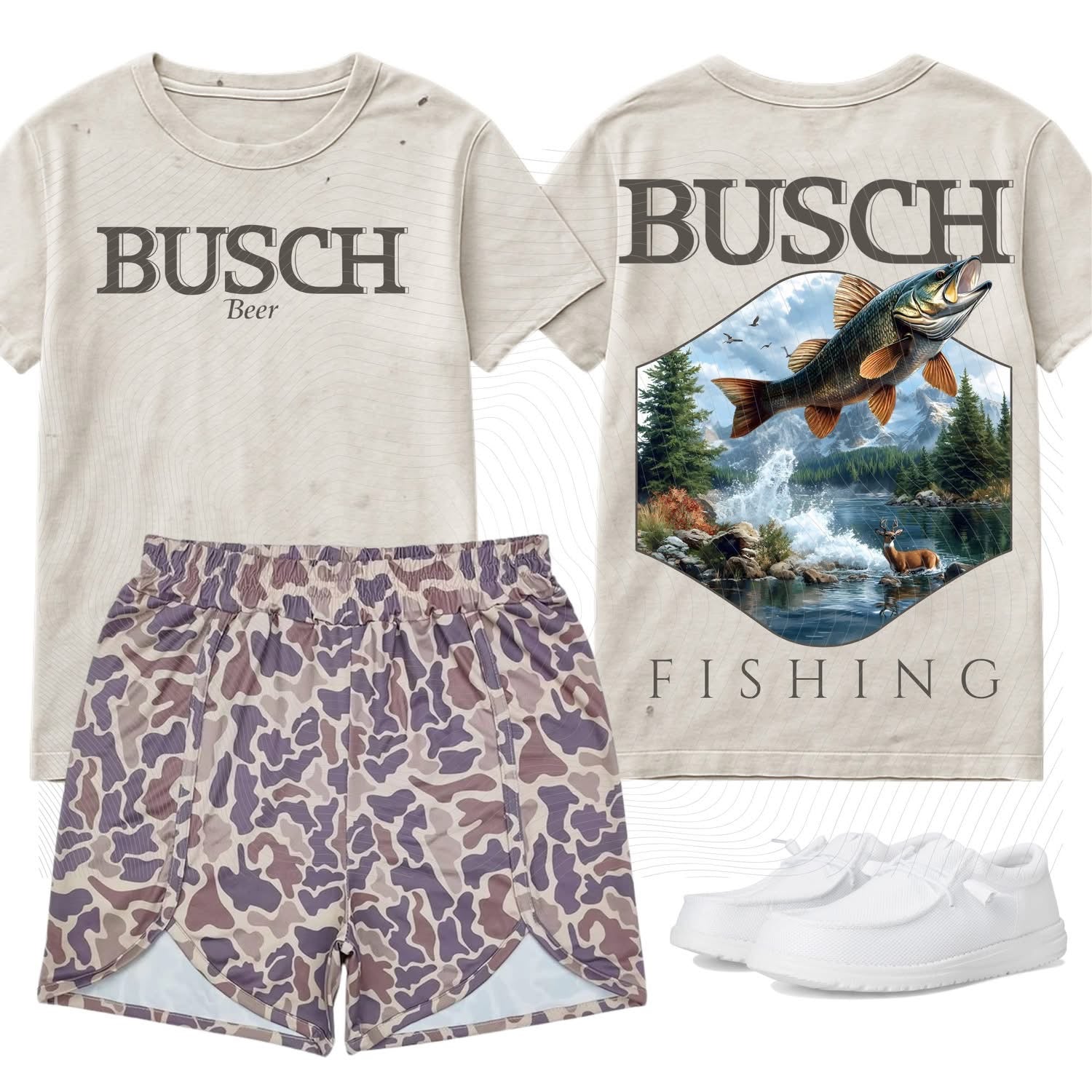 Busch Fishing – Plaid Panther DTF Transfers