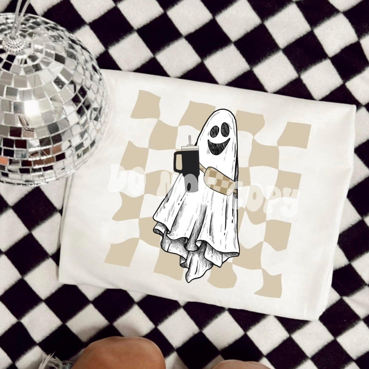 Boujie Georgie Ghost – Plaid Panther DTF Transfers