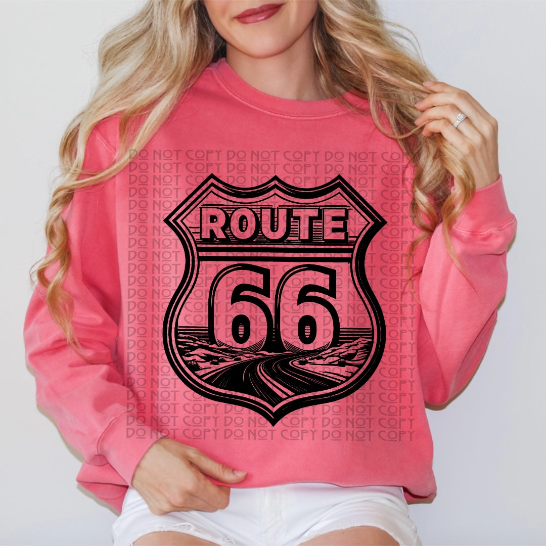 Route 66 – Plaid Panther DTF Transfers