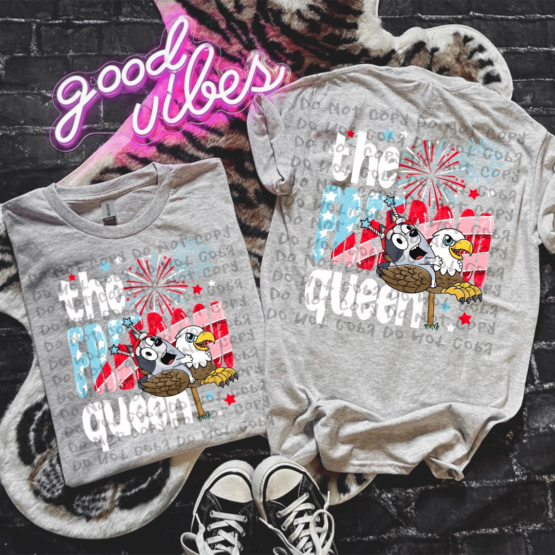 Freedom Queen – Plaid Panther DTF Transfers