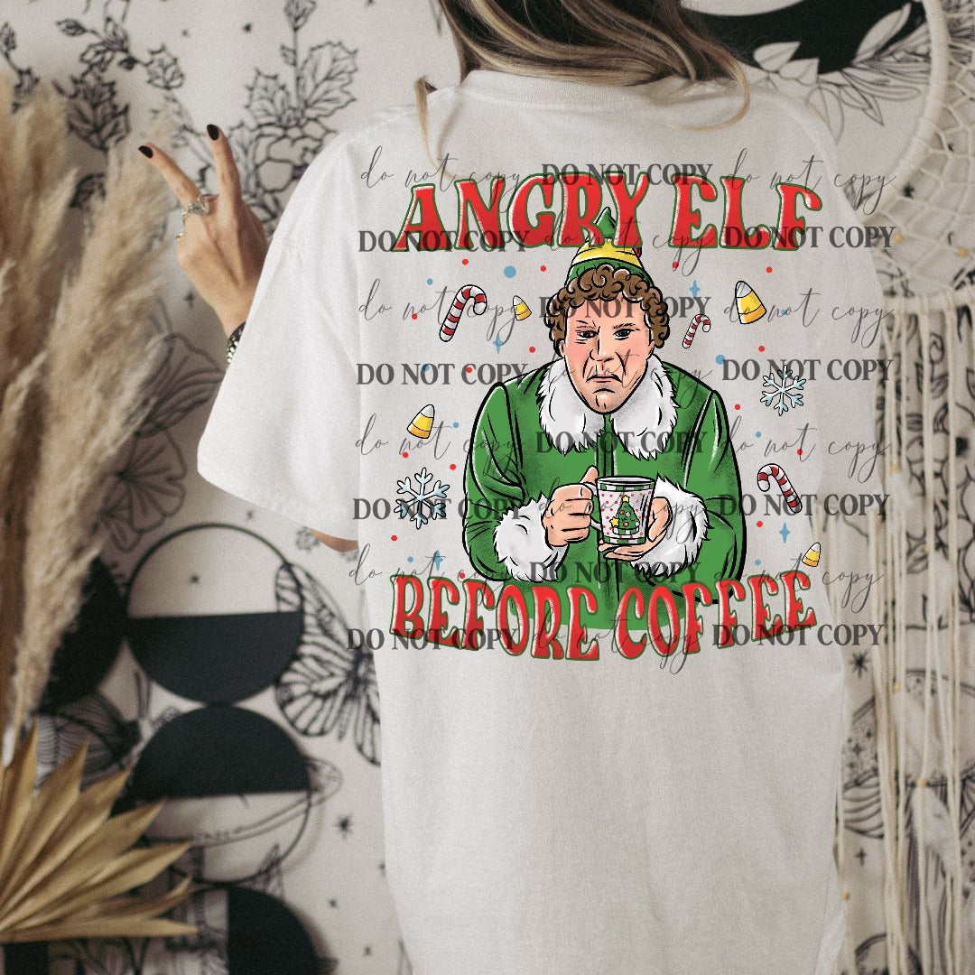 Angry Elf – Plaid Panther DTF Transfers