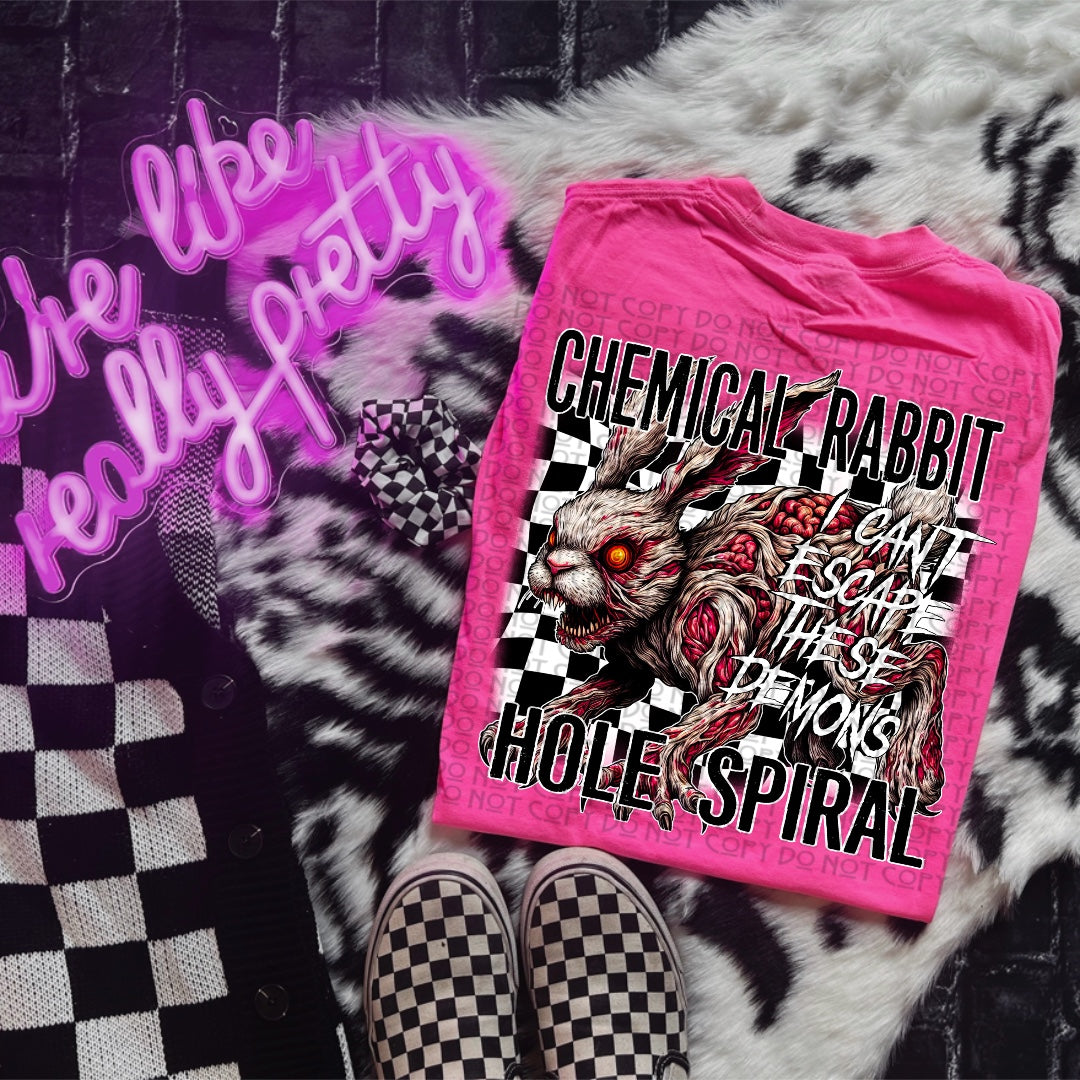 Chemical Rabbit – Plaid Panther DTF Transfers