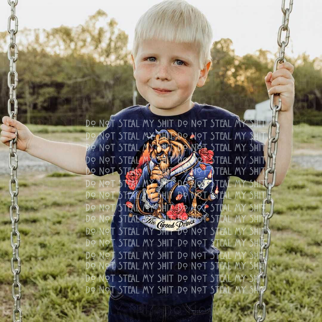 The Cursed Prince – Plaid Panther DTF Transfers