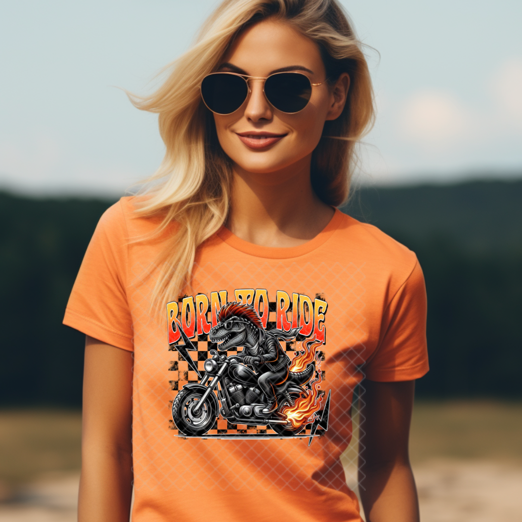 Born to Ride – Plaid Panther DTF Transfers