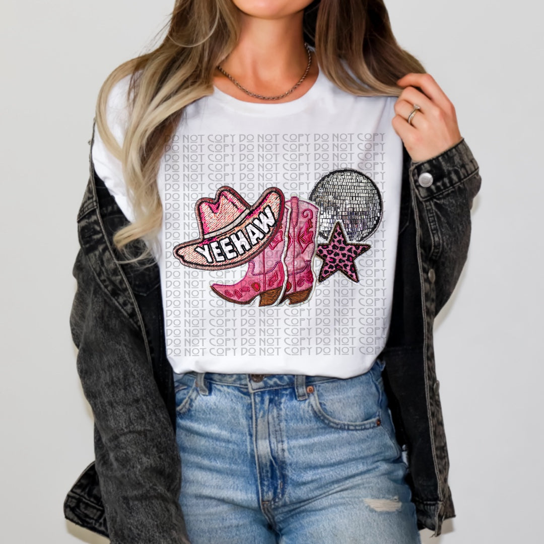 Yeehaw – Plaid Panther DTF Transfers