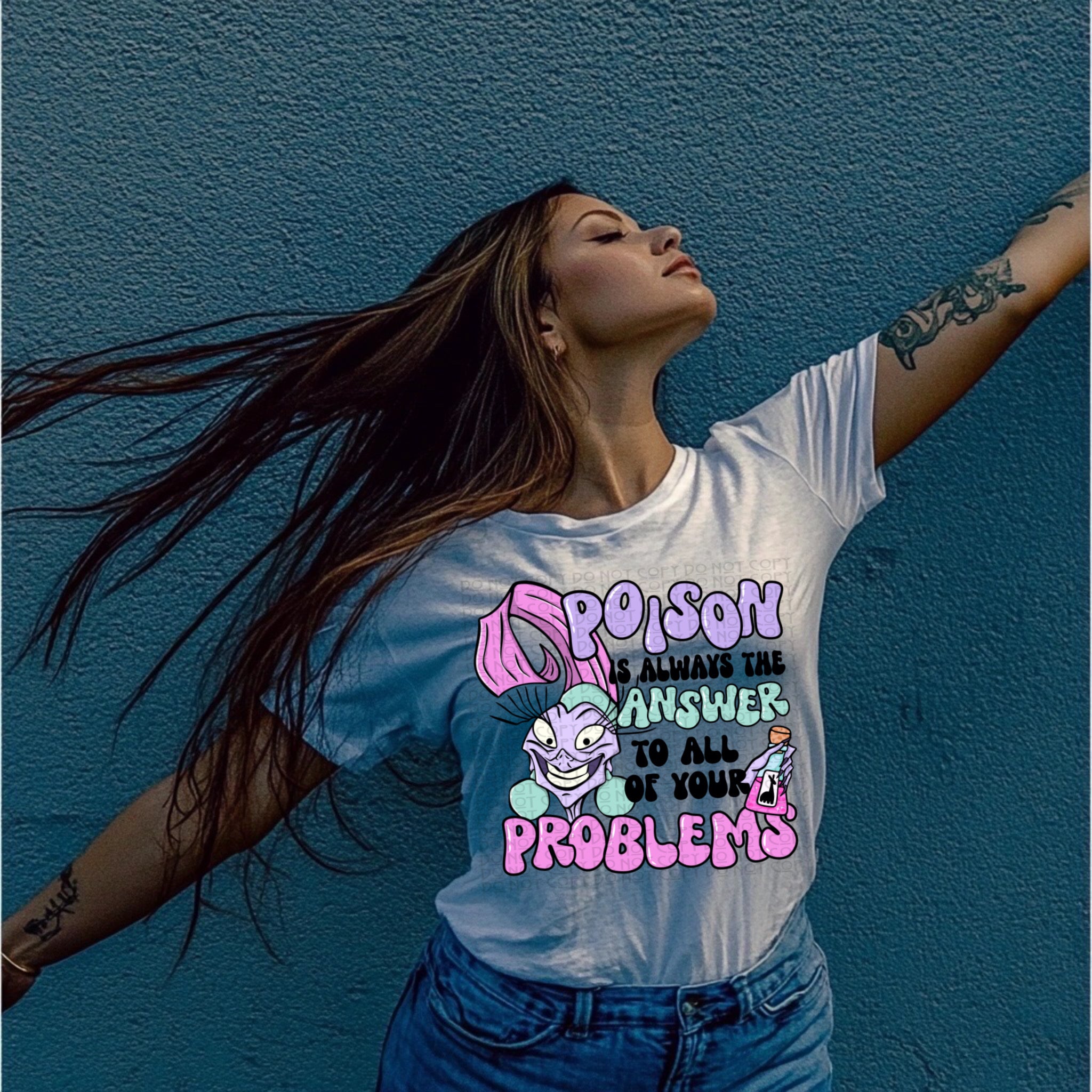 Poison Is Always the Answer – Plaid Panther DTF Transfers
