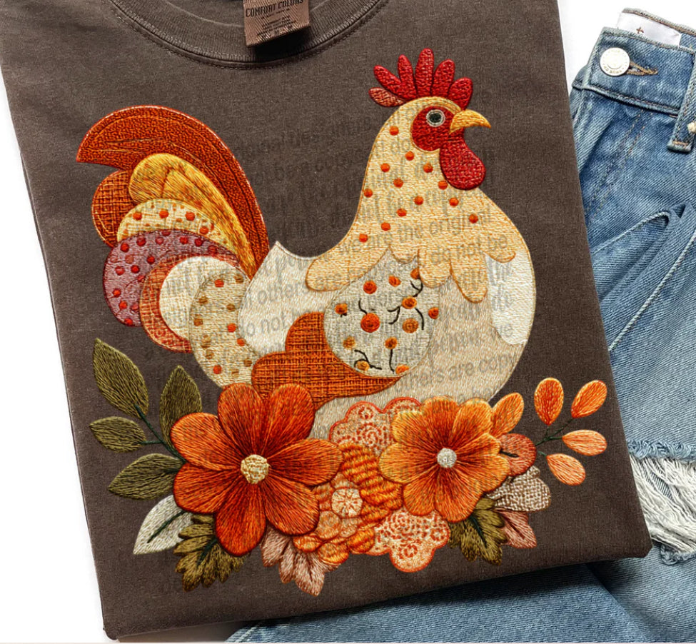 Vintage Chicken – Plaid Panther DTF Transfers