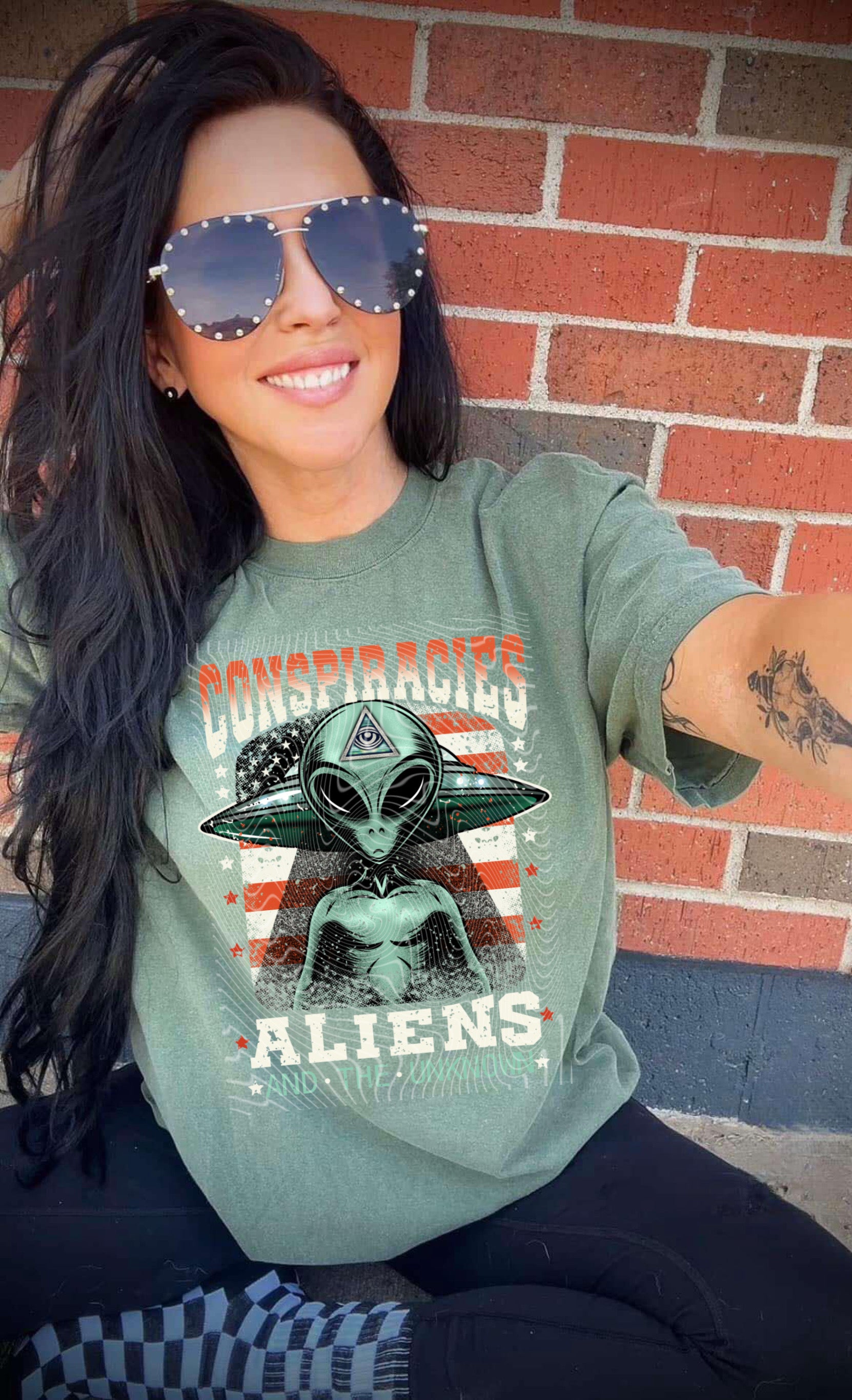 Aliens – Plaid Panther DTF Transfers