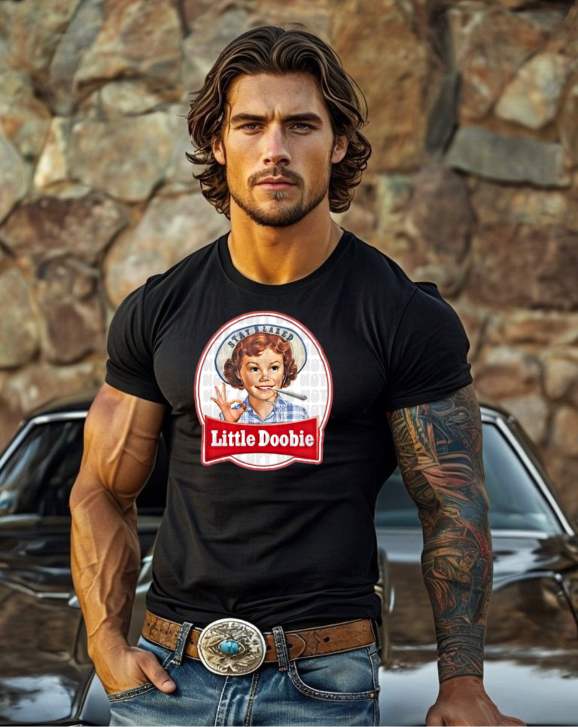Little Doobie – Plaid Panther DTF Transfers