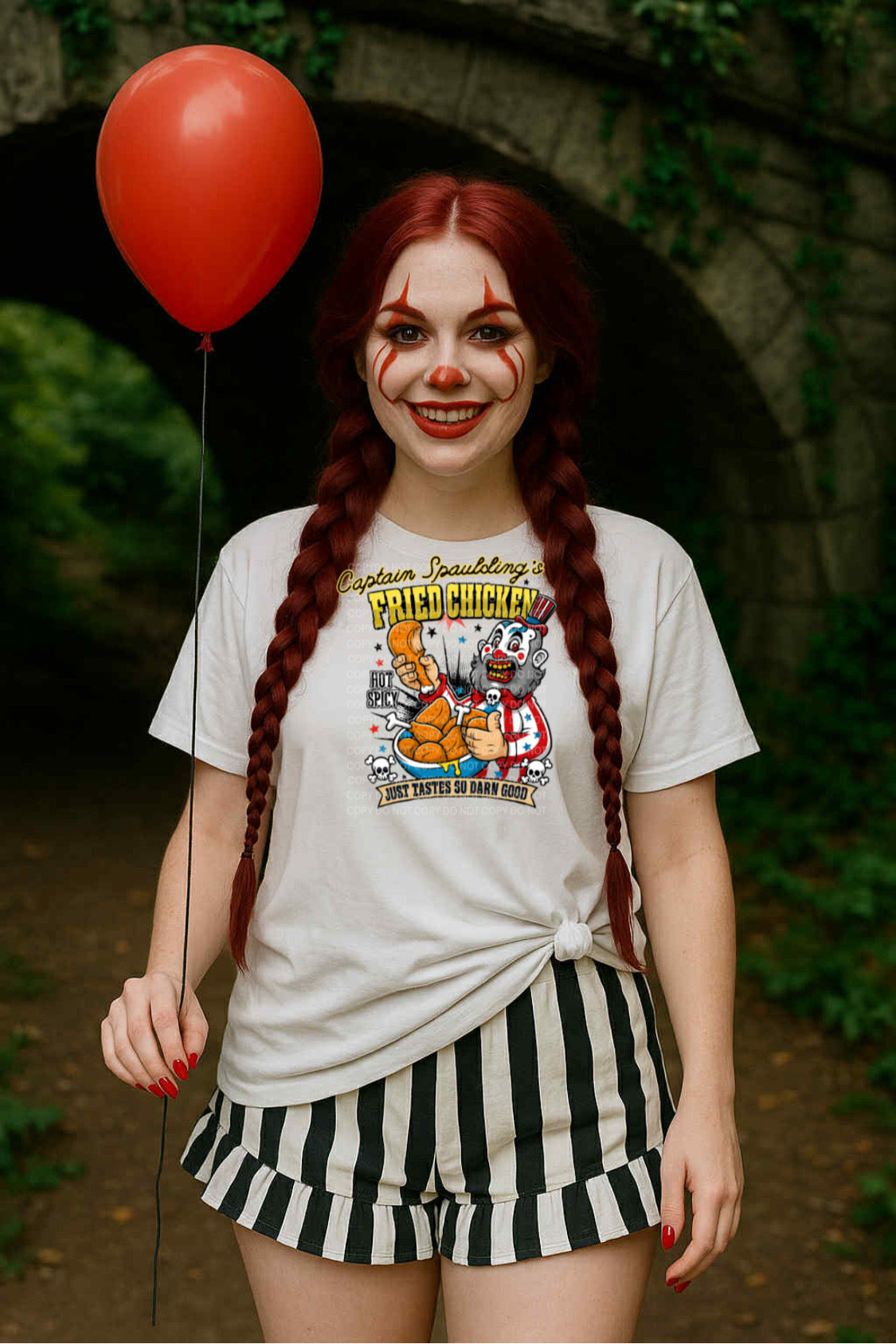 Clown Fried Chicken – Plaid Panther DTF Transfers