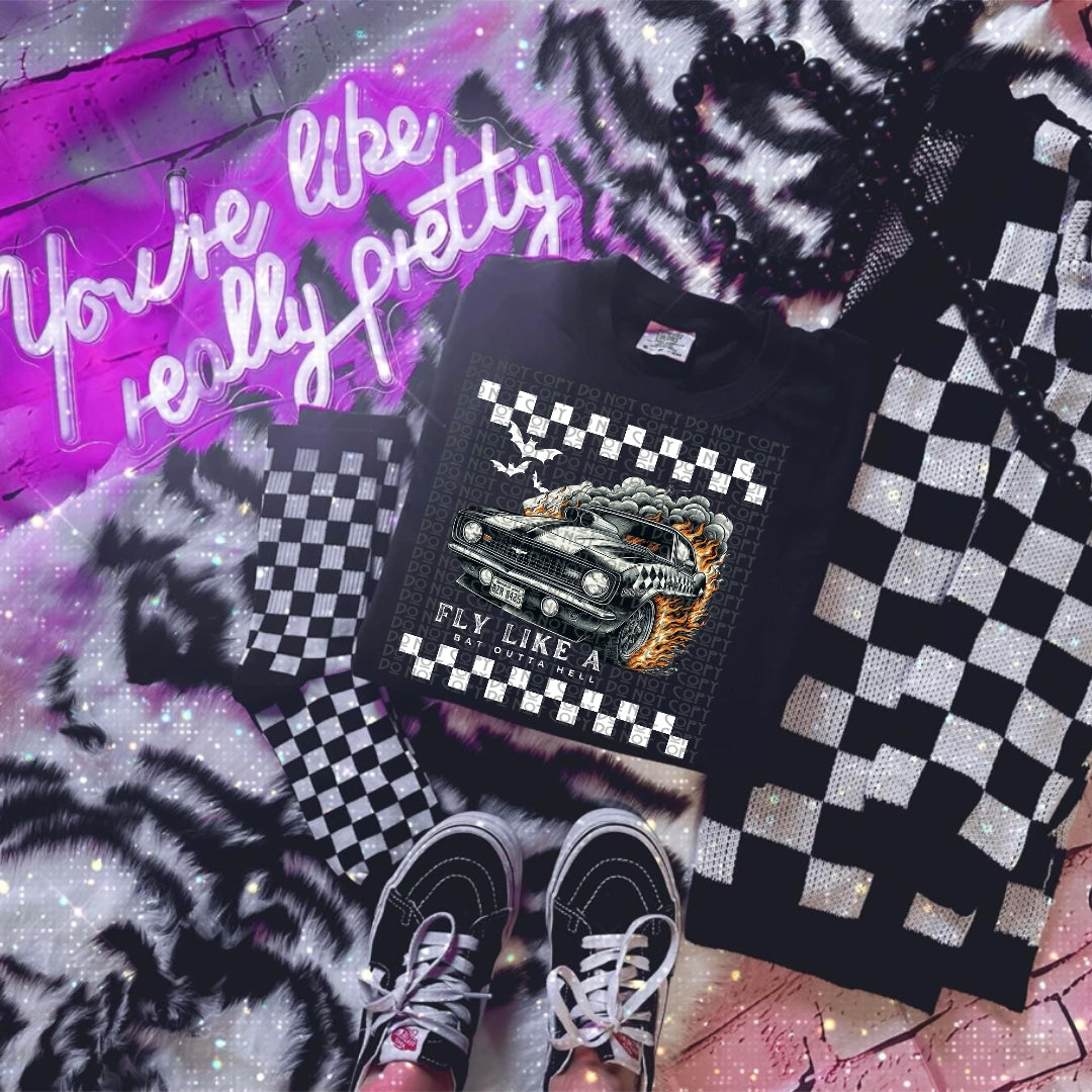 Hell Cars – Plaid Panther DTF Transfers