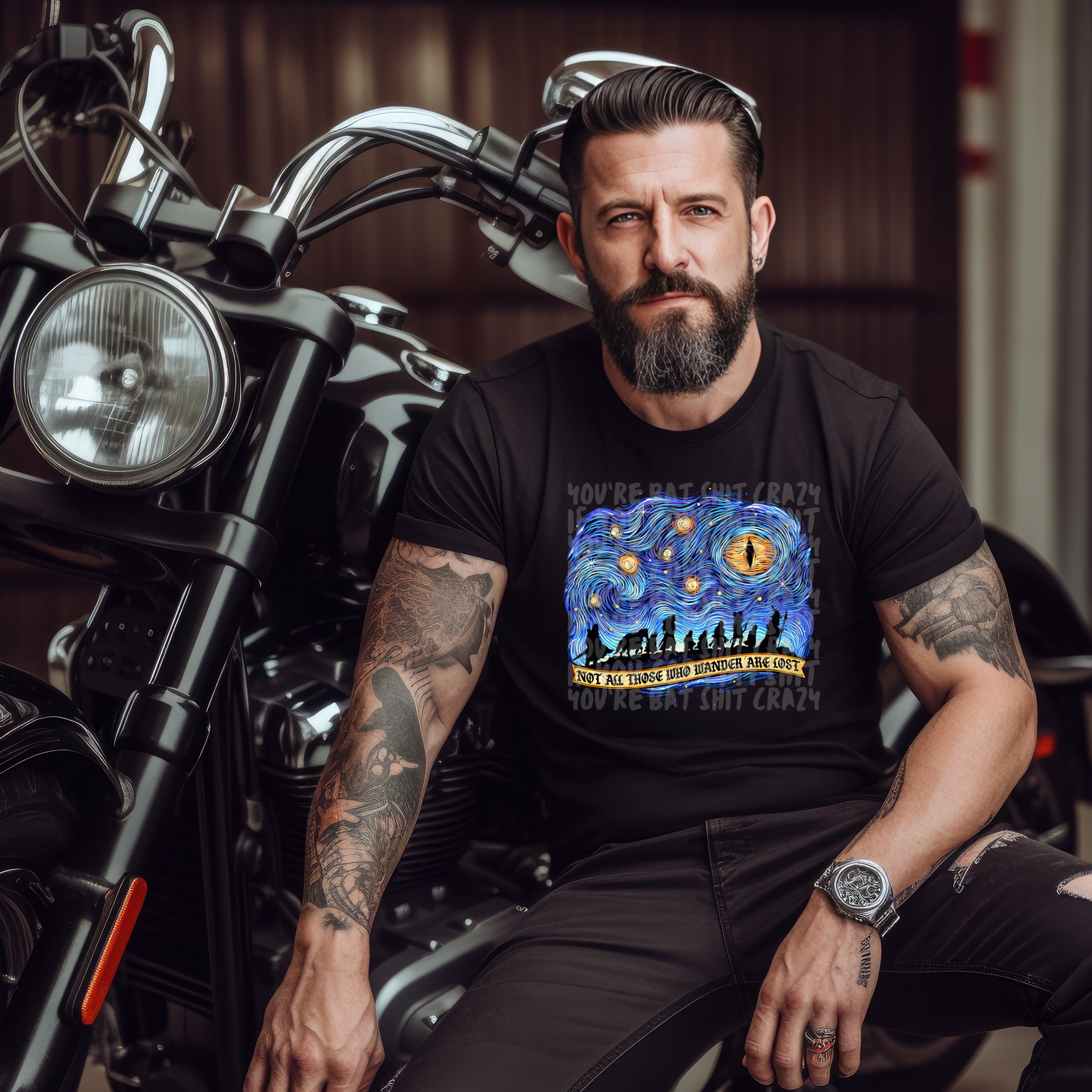 All Who Wander Starry – Plaid Panther DTF Transfers