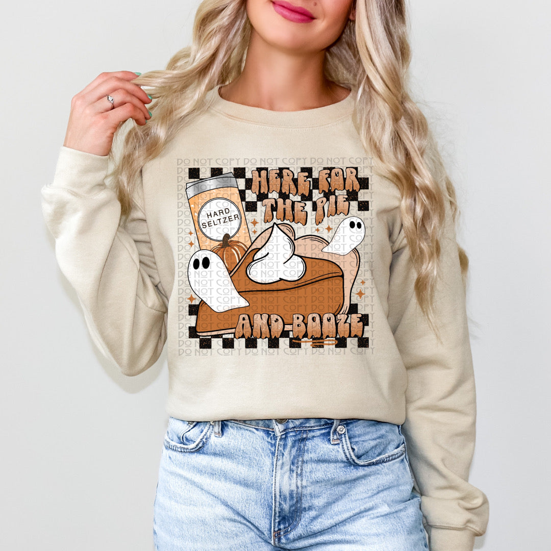 Pie and Booze – Plaid Panther DTF Transfers