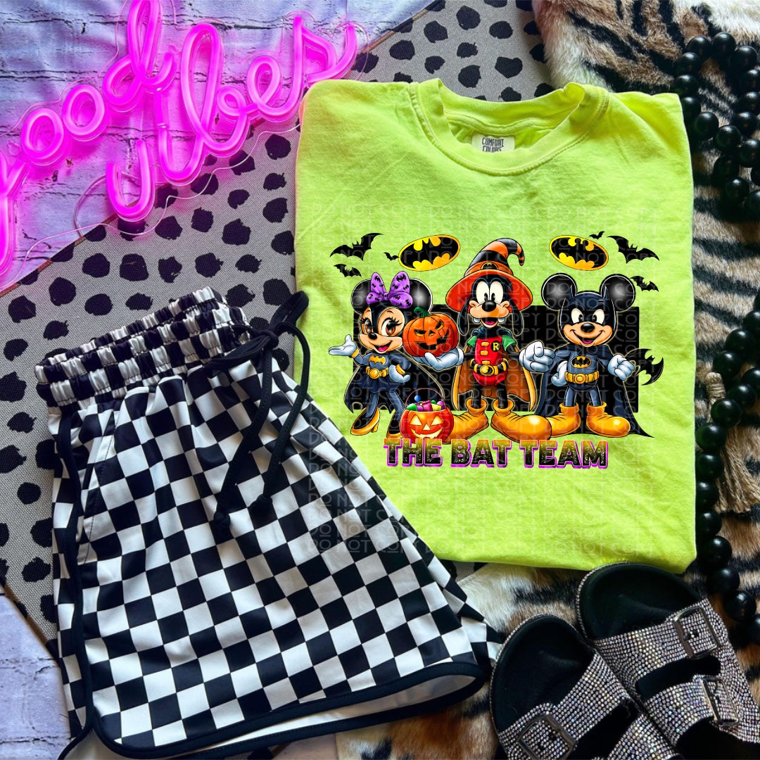 Bat Team – Plaid Panther DTF Transfers