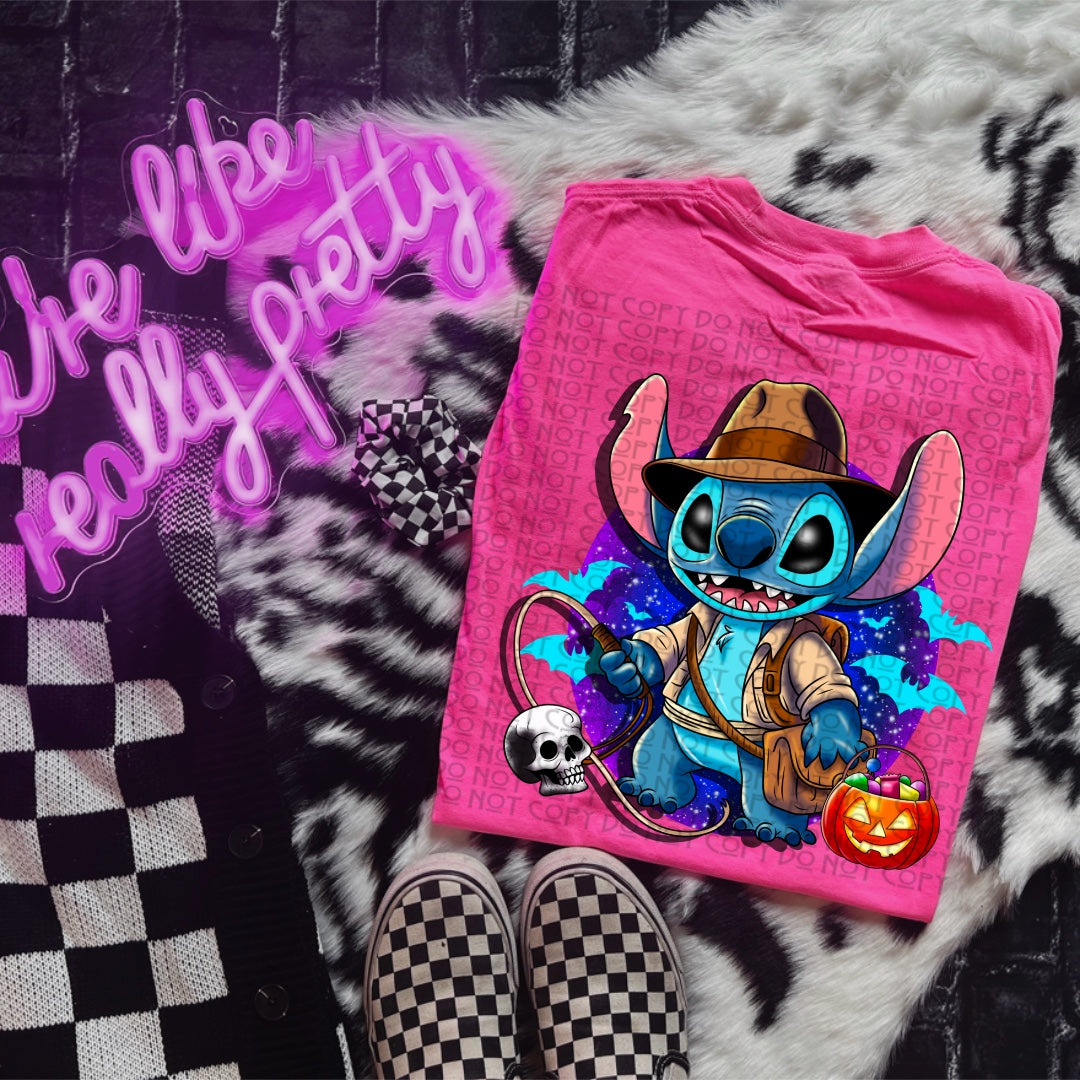 Indy Blue Alien – Plaid Panther DTF Transfers