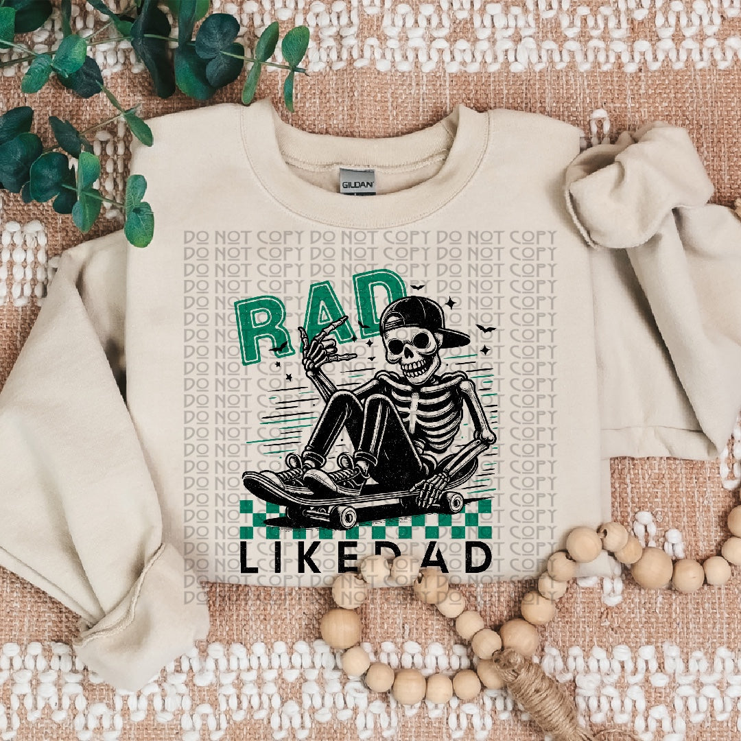 Rad Like Dad – Plaid Panther DTF Transfers