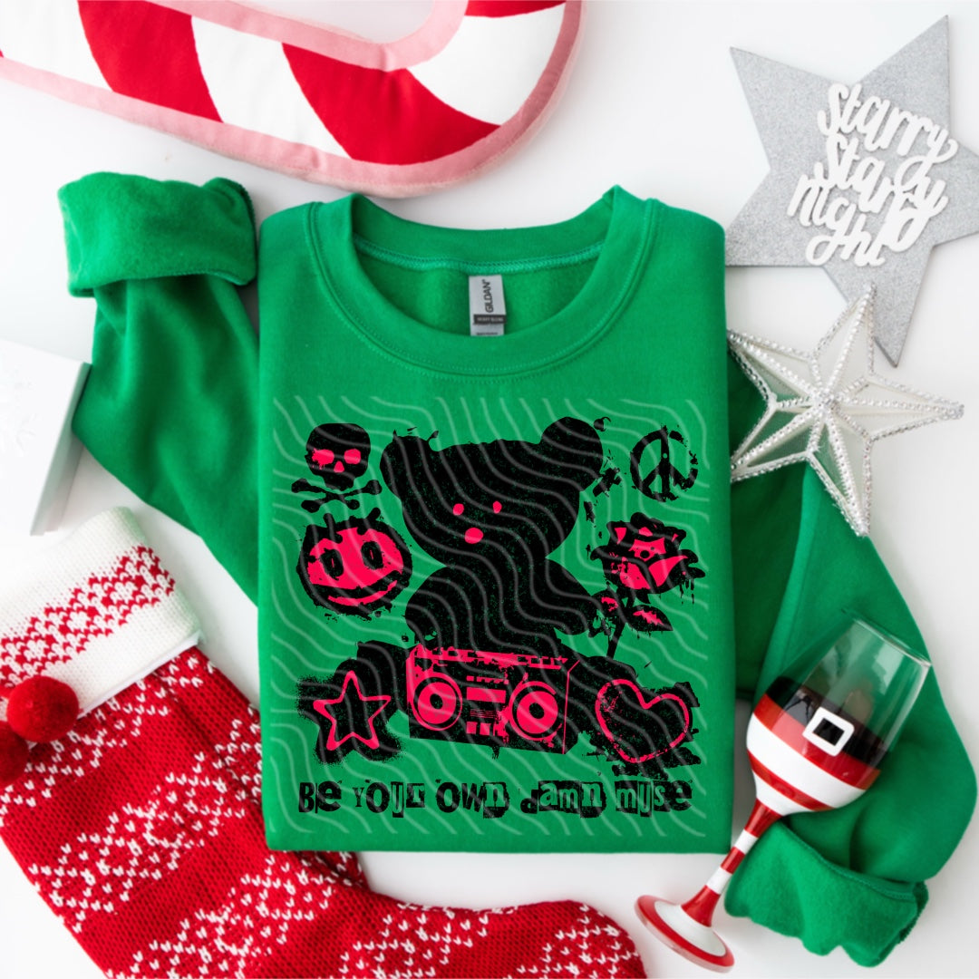 Be Your Own Damn Muse – Plaid Panther DTF Transfers