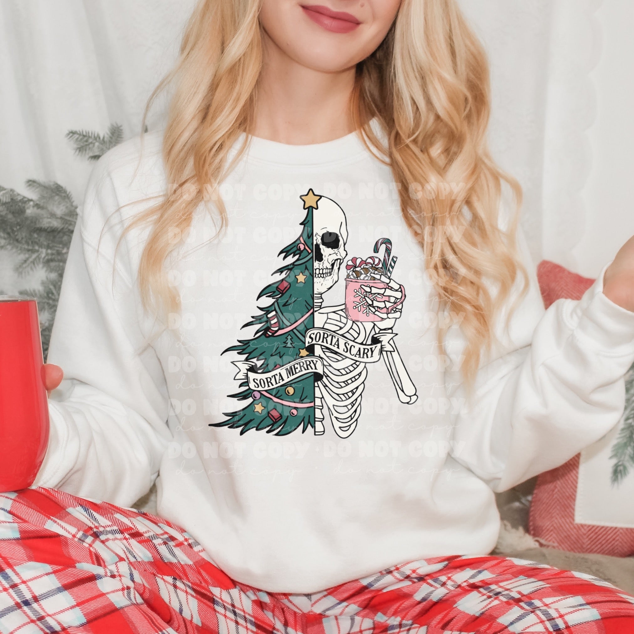 Sorta Merry Tree – Plaid Panther DTF Transfers