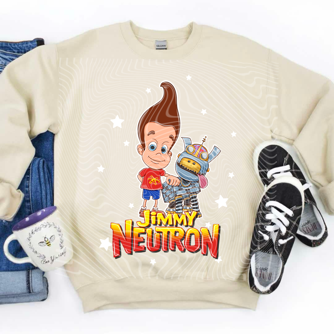 Jimmy Neutron Robot – Plaid Panther DTF Transfers