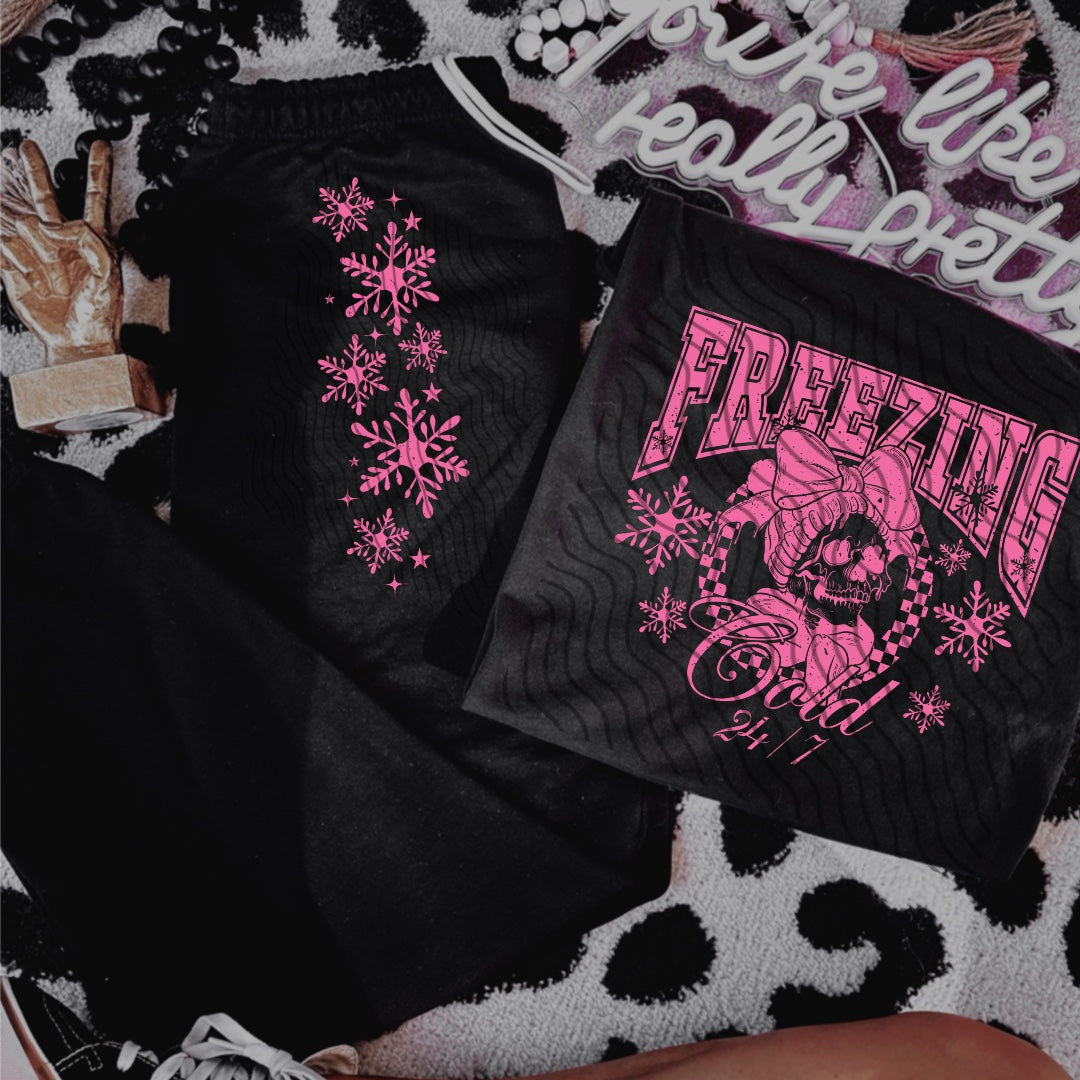 Freezing Pink – Plaid Panther DTF Transfers