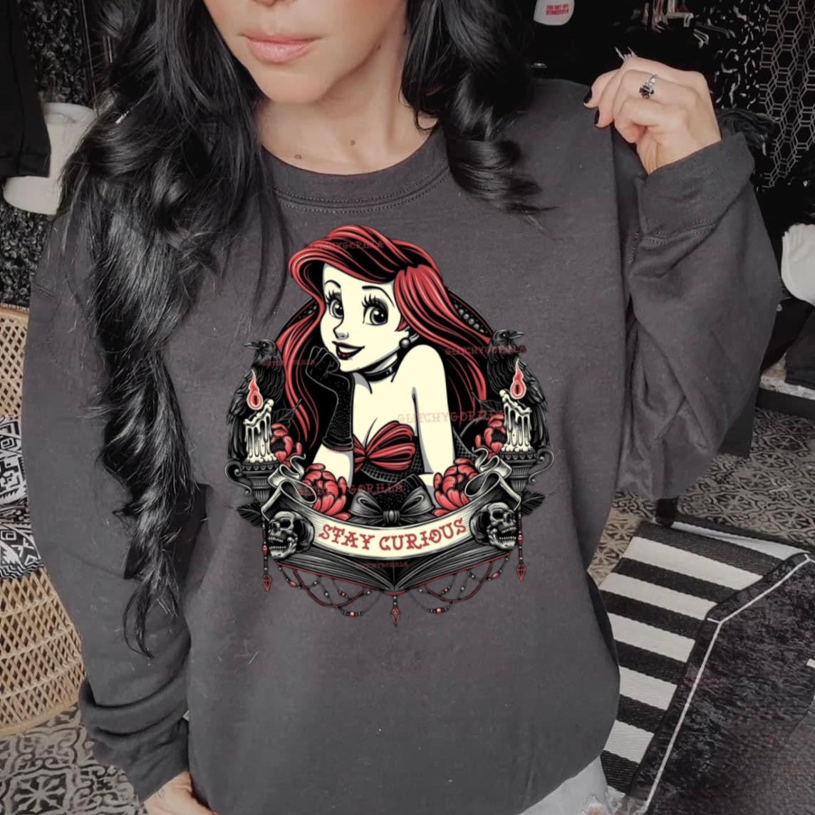 Goth Mermaid – Plaid Panther DTF Transfers