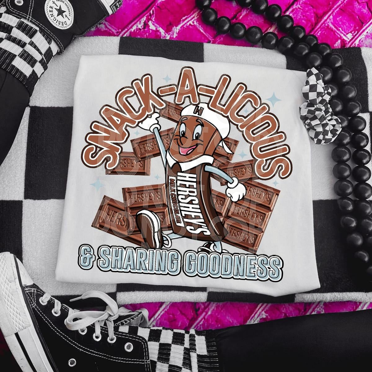 Snack a licious – Plaid Panther DTF Transfers