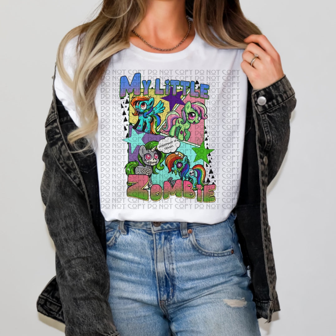 My Little Zombie – Plaid Panther DTF Transfers