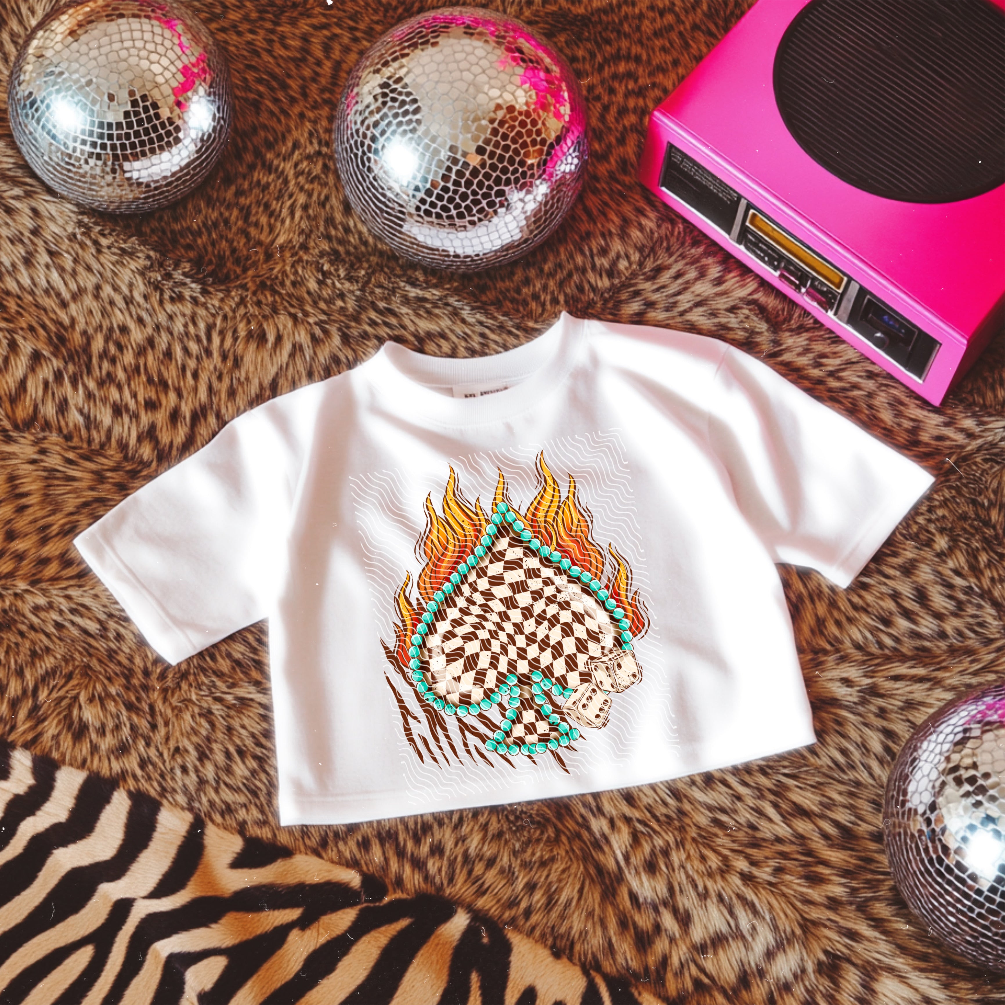 Checkered Spade – Plaid Panther DTF Transfers