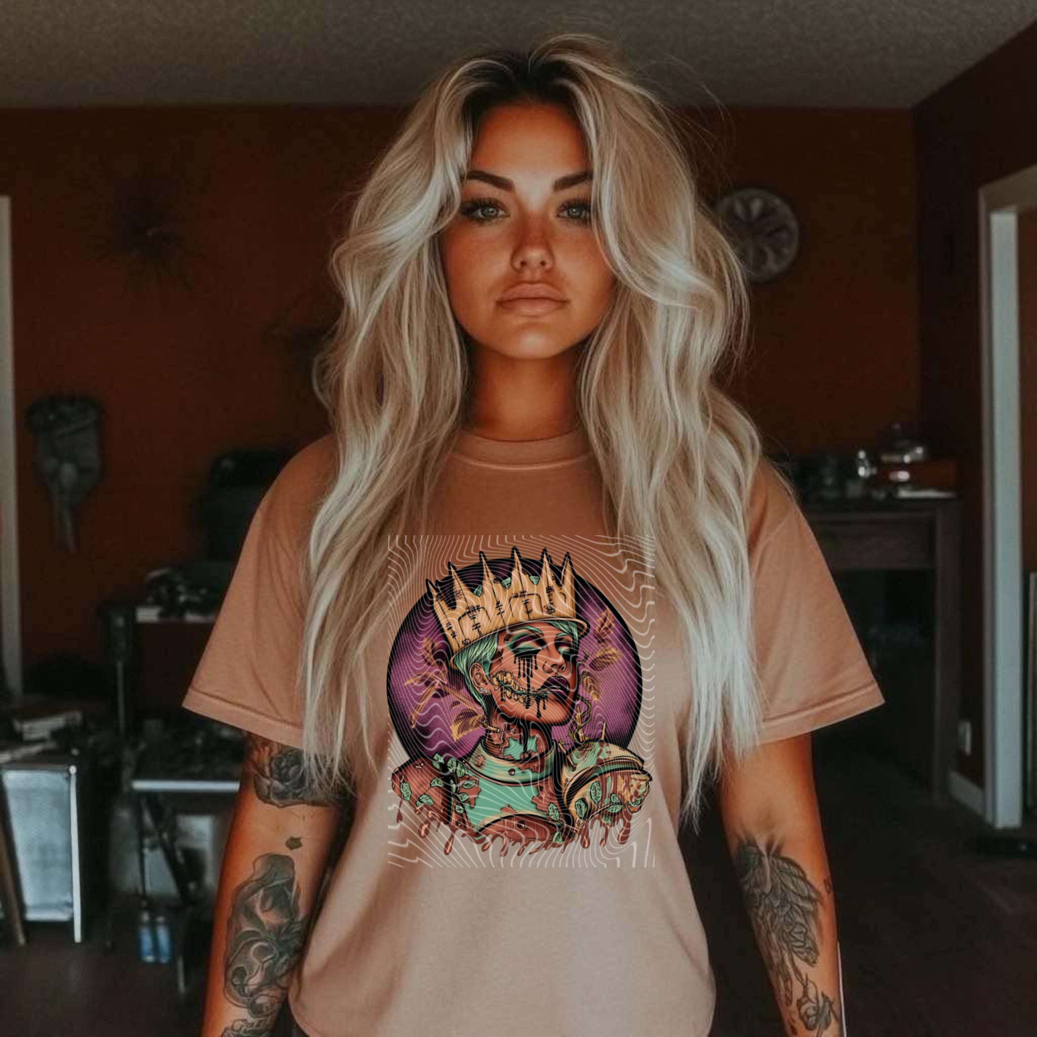 Rust Queen – Plaid Panther DTF Transfers