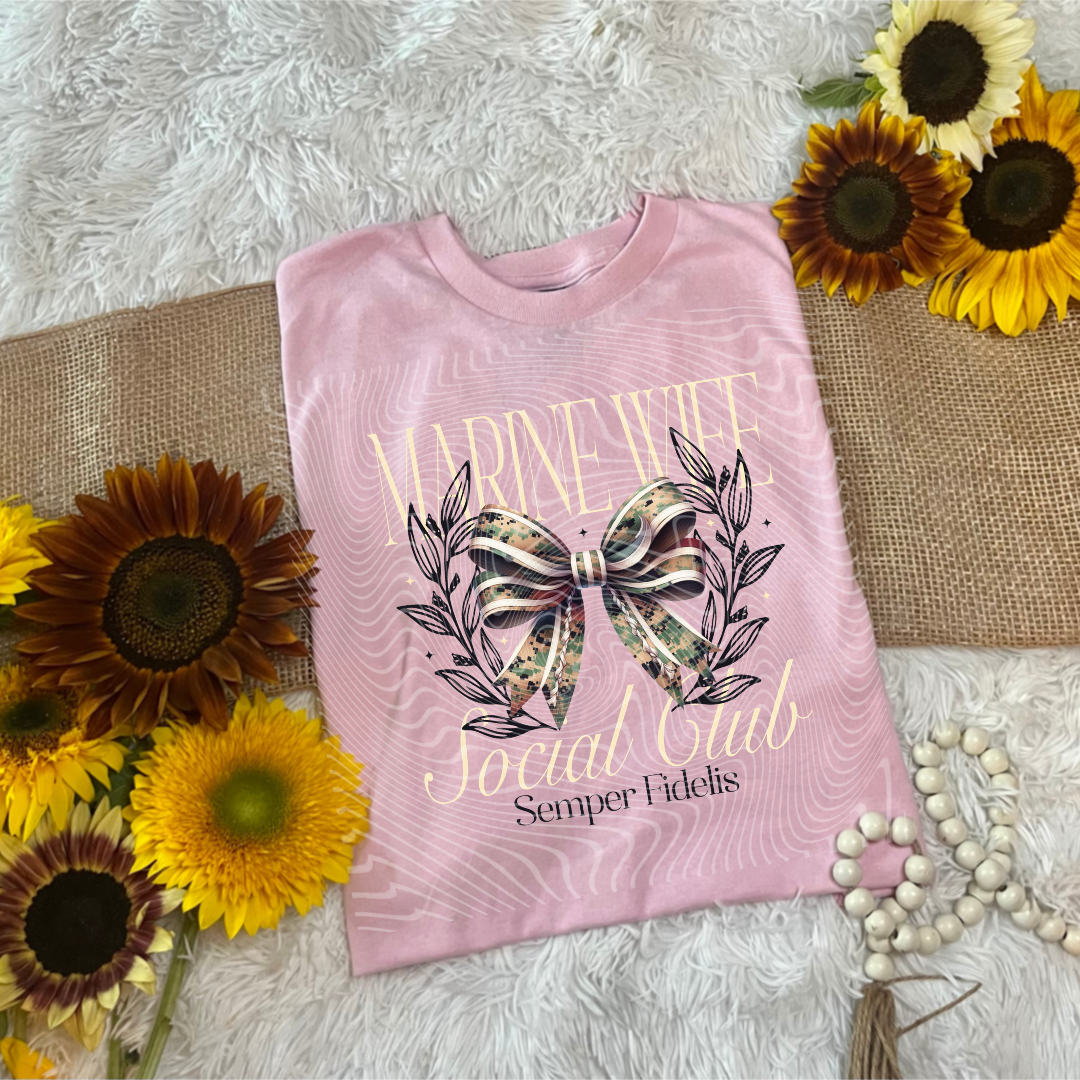 Marine Wife – Plaid Panther DTF Transfers