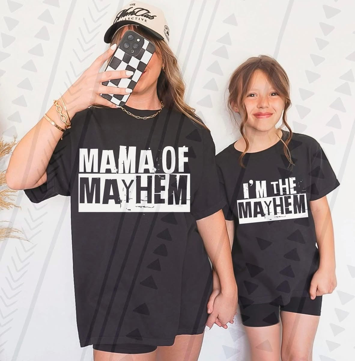 Mama/Im Mayhem – Plaid Panther DTF Transfers