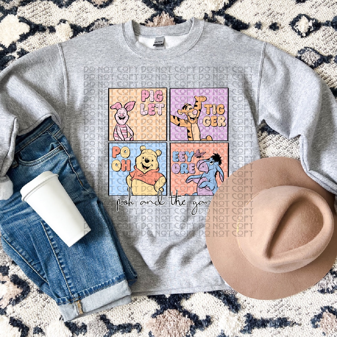 Pooh Gang – Plaid Panther DTF Transfers