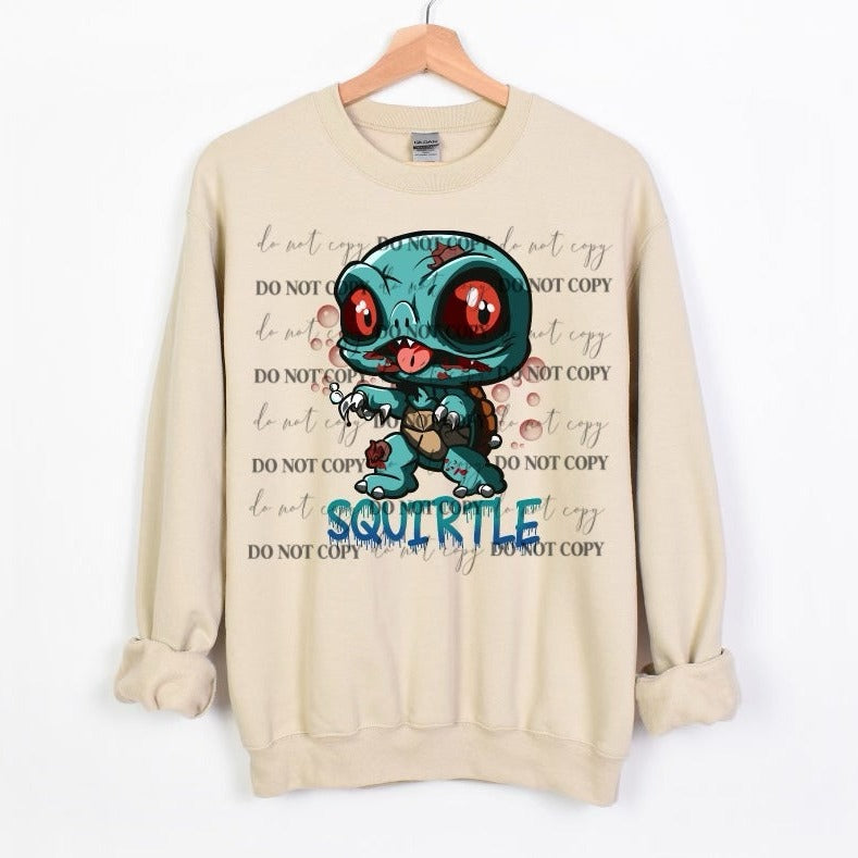 Zombie Turtle With Name – Plaid Panther DTF Transfers