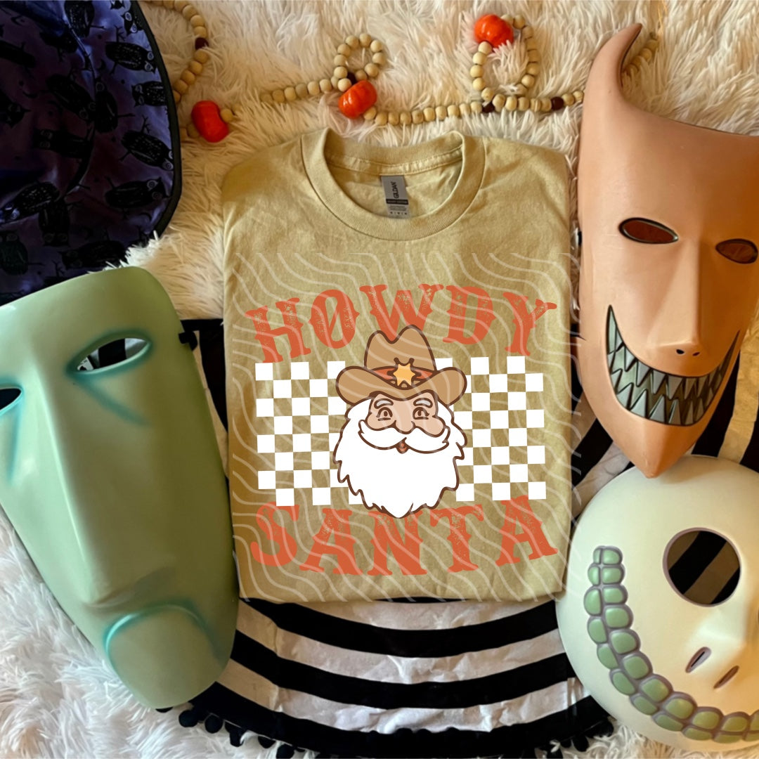 Howdy Santa – Plaid Panther DTF Transfers