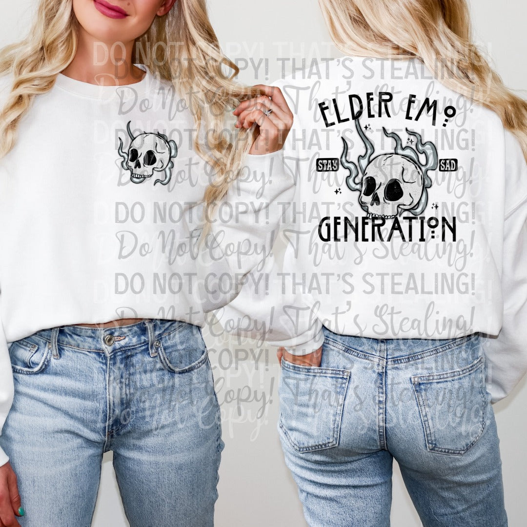 Elder Emo Generation – Plaid Panther DTF Transfers