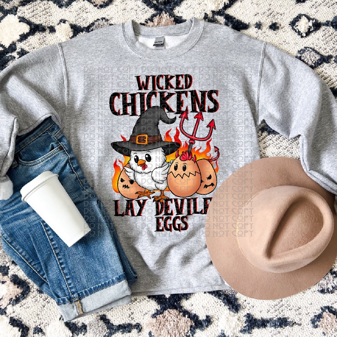 Wicked Chickens – Plaid Panther DTF Transfers