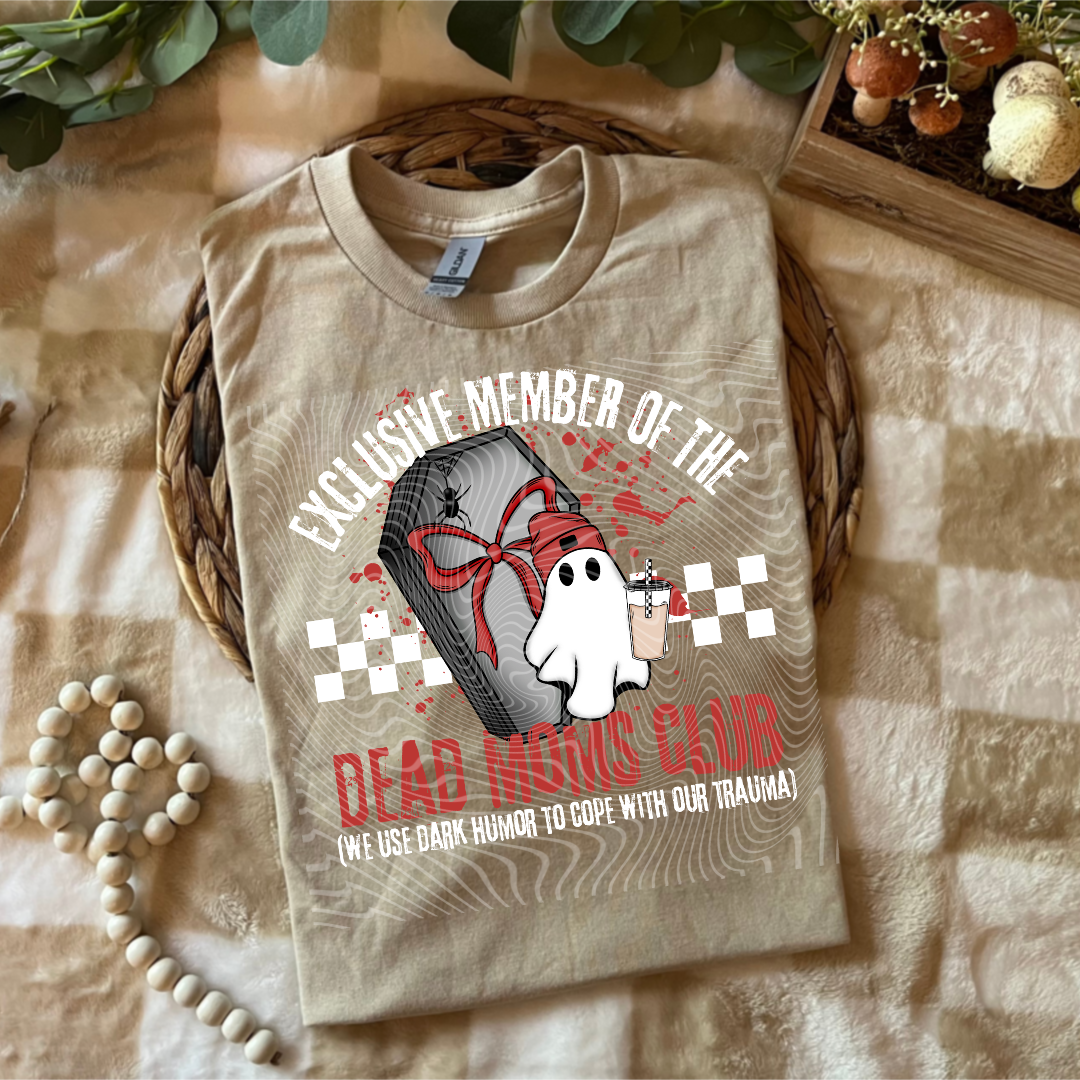 Dead Moms Club – Plaid Panther DTF Transfers