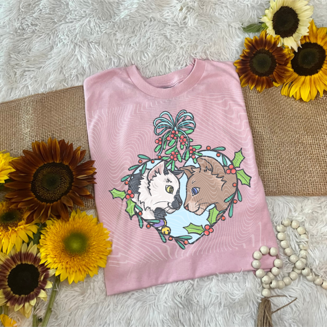 Mistletoe Cats – Plaid Panther DTF Transfers